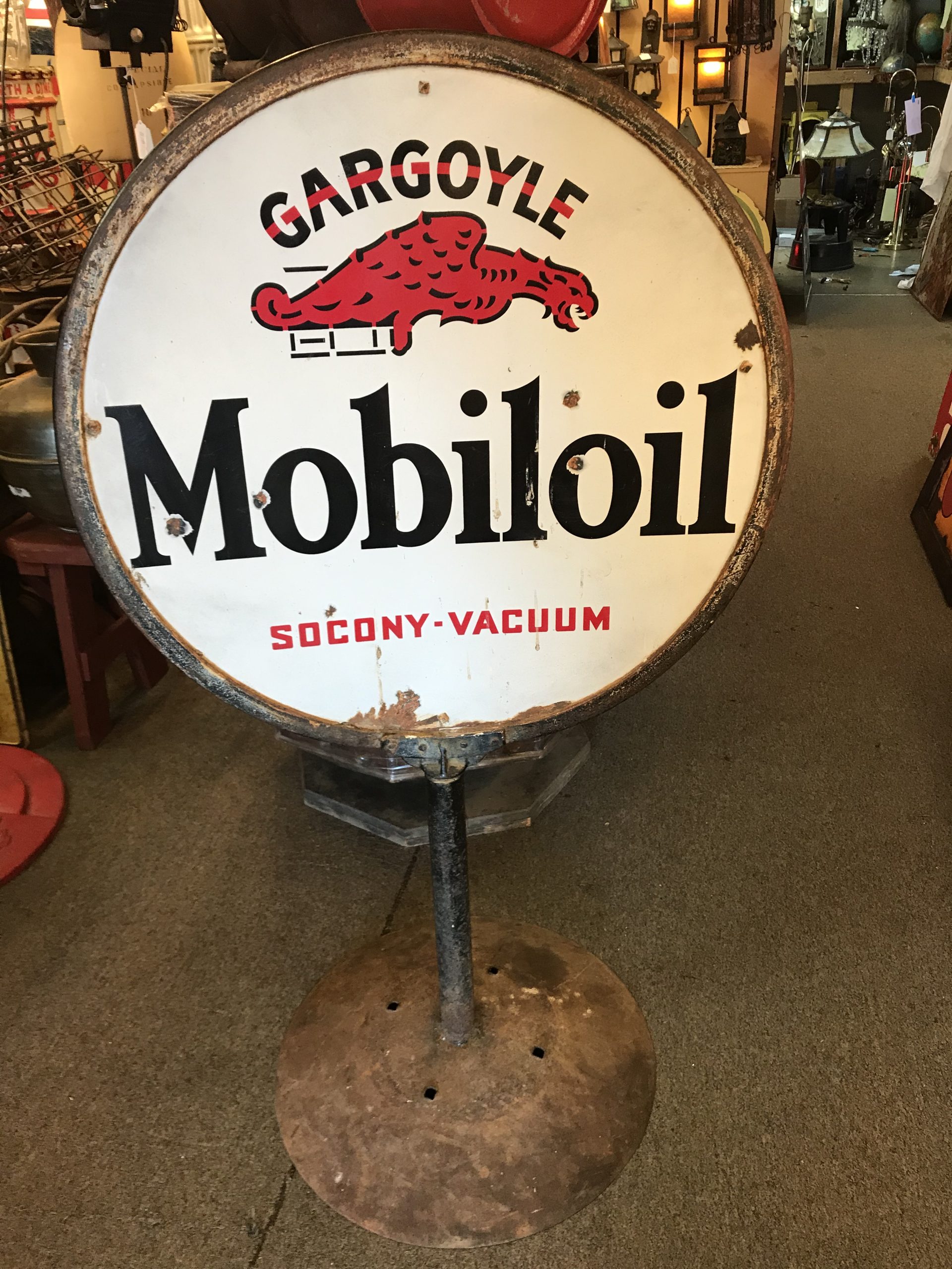 Mobiloil-Lollipop-Sign-53-1930s-Double-Sided-Porcelain-Gas-Station-Sign ...