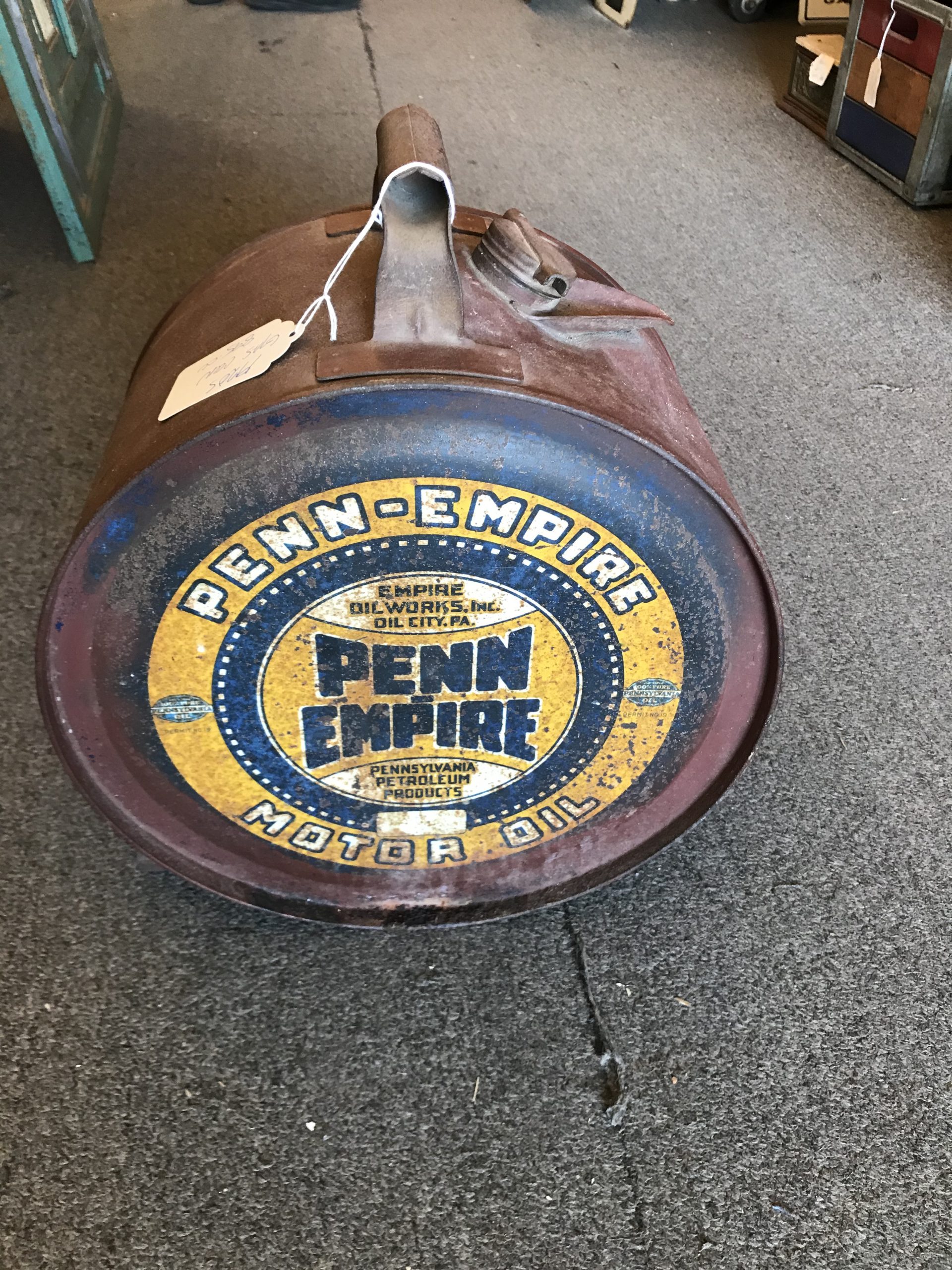 PENN-EMPIRE-Motor-Oil-5-Gal-Gas-Service-Station-Rocker-Can-2 - The ...